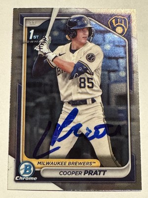 2024 BOWMAN CHROME PROSPECTS 1ST EDITION COOPER PRATT IP SIGNED CARD | eBay