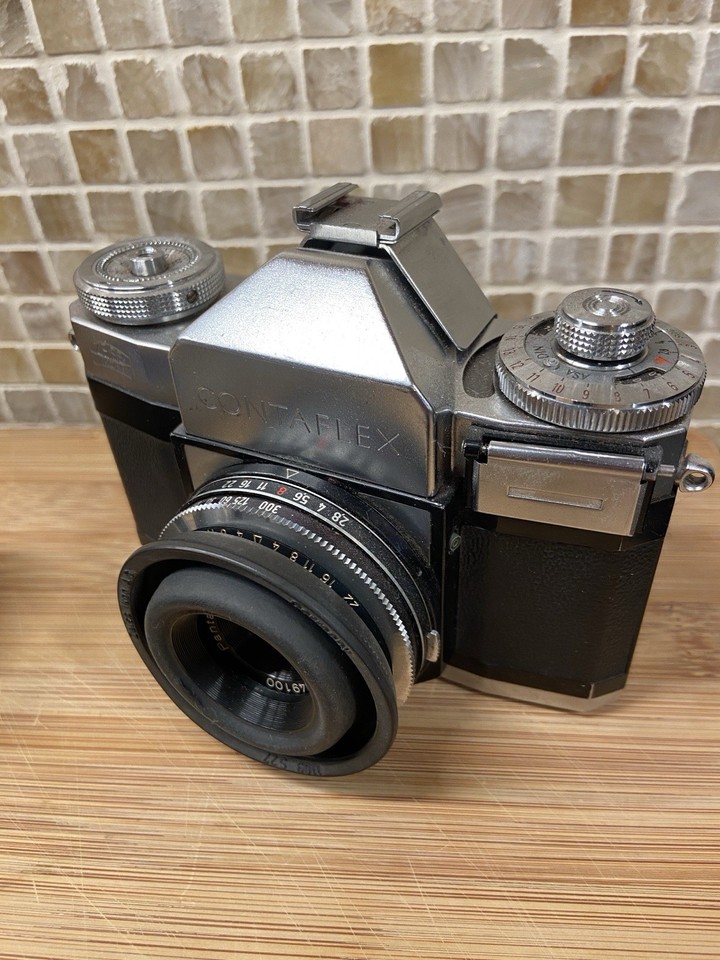 Zeiss Ikon Contaflex Camera + Leather Case + Vintage Seconic Light ...