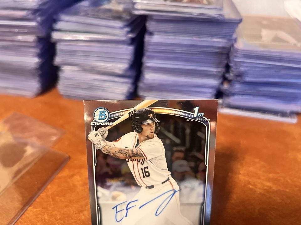 2025 Bowman Draft Ethan Frey 1st Chrome Prospect Auto ASTROS🔥 | eBay