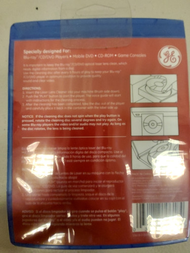 Blu-ray/DVD Laser Lens Cleaner Disc for CD/PS4/Xbox - GE 10618 | eBay
