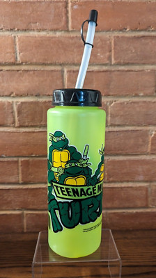 RARE Vintage 1988 Teenage Mutant Ninja Turtles TMNT Green Water Bottle ...