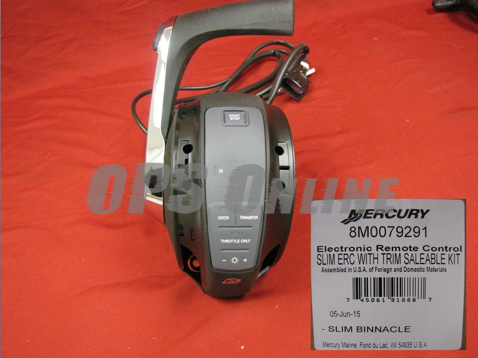 New OEM Mercury Verado Single Console Binnacle Kit w/ DTS Rigging Kit ...