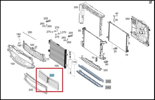 Genuine Mercedes-Benz W177 W247 C118 Lower Air Regulation Grille ...