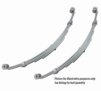 4 Leaf Eye to Eye Springs Trailer Parts One Pair Dacromet Galvanised ...