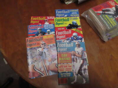 1984 Football Digest run (7 different) bx74 | eBay