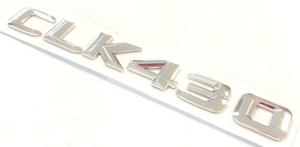#1 CHROME CLK430 REPLACEMENT FOR MERCEDES REAR TRUNK EMBLEM BADGE ...