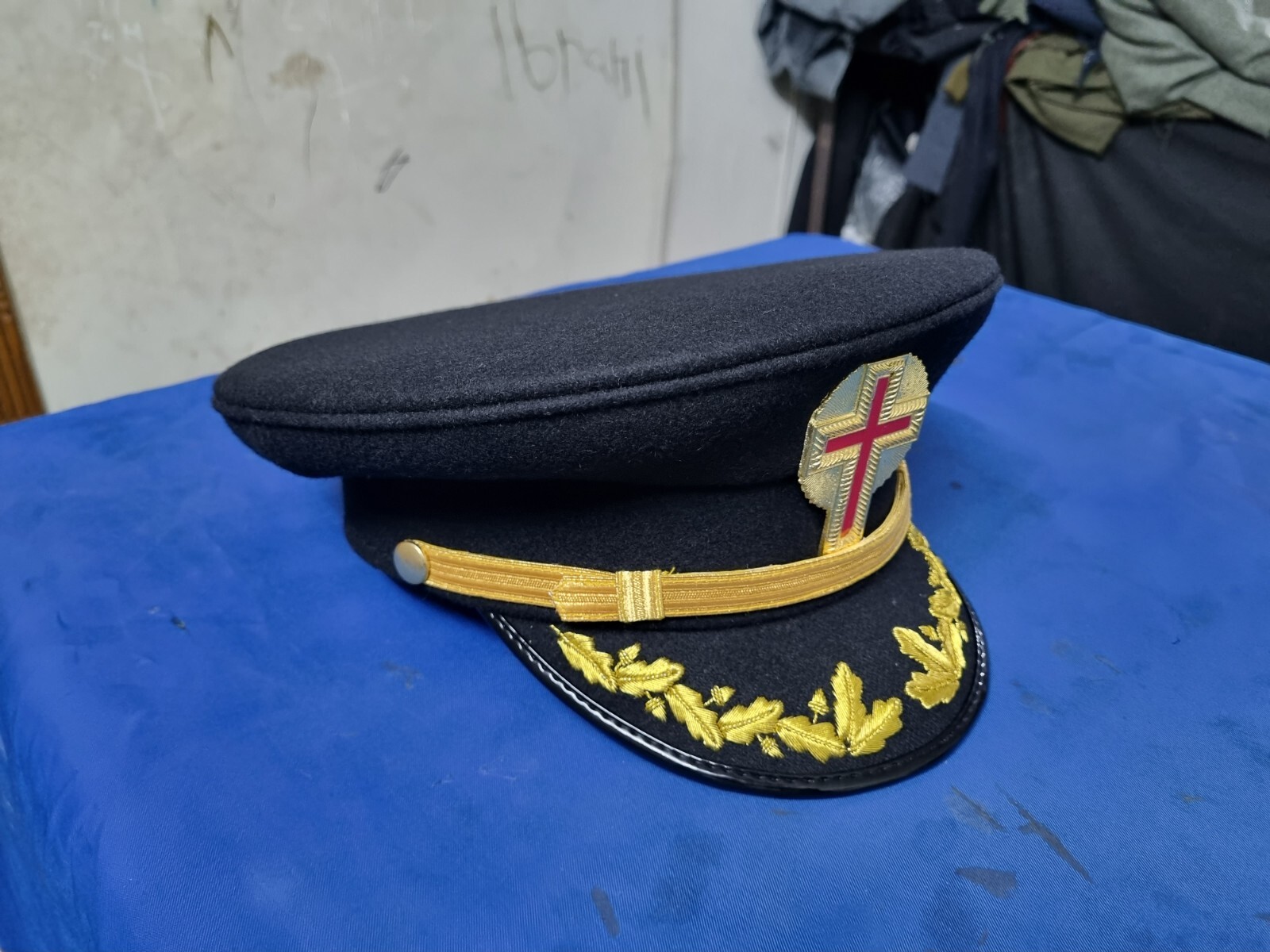 Past Commander Knights Templar Commander Fatigue Cap _ Gold Metal ...