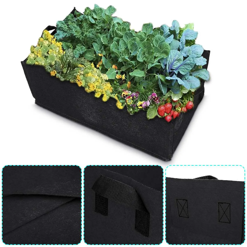 6-9 Gallon Plant Grow Bags Fabric Pot Nursery Soil Bag Thickened ...