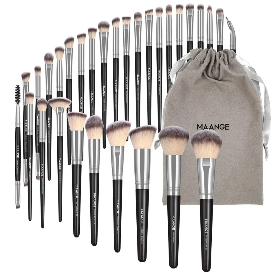 30pcs Makeup Brush Set Foundation Concealers Eye Shadows Powder Blush ...