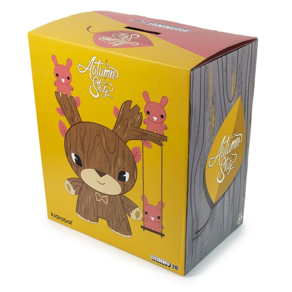 Kidrobot 20" Vinyl Gary Ham AUTUMN STAG BROWN Dunny Figure RARE ONLY ...