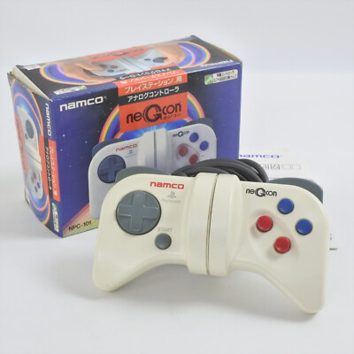 PS1 NEGCON Neg Con Controller Boxed White Playstation NPC-101 2740 | eBay