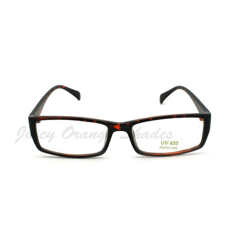 Classic Rectangular Optical Frame Glasses Clear Lens Eyeglasses ...