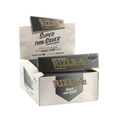 Full Box (50) Silver Rizla Kingsize Thin 50 Rolling Papers Slim King ...