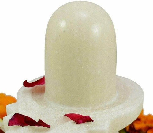 White Marble Shiva Lingam Statue Handmade Yoni Base Shivling Hindu ...