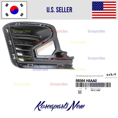 FRONT Bumper Blanking Cover Right PASSENGER 86564H8AA0 ⭐OEM⭐ Kia Rio ...