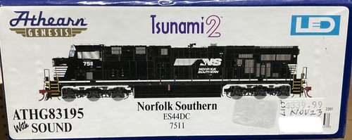 HO Athearn Genesis G83195 ES44DC NS #7511 w/DC/DCC Tsunami 2 Snd ...