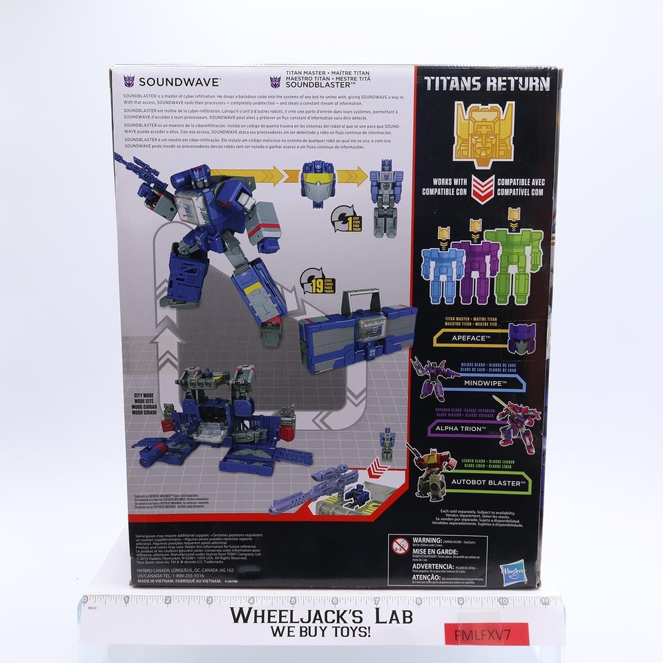 Soundblaster & Soundwave Transformers Titans Return 2015 Hasbro Figure ...