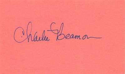 Charlie Beamon - Orioles - Signed Autographed 3x5 Index Card 217 | eBay