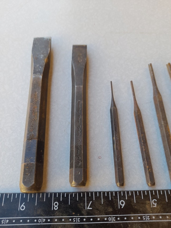 8pc Craftsman Punch and Chisels Set USA Made WF | eBay