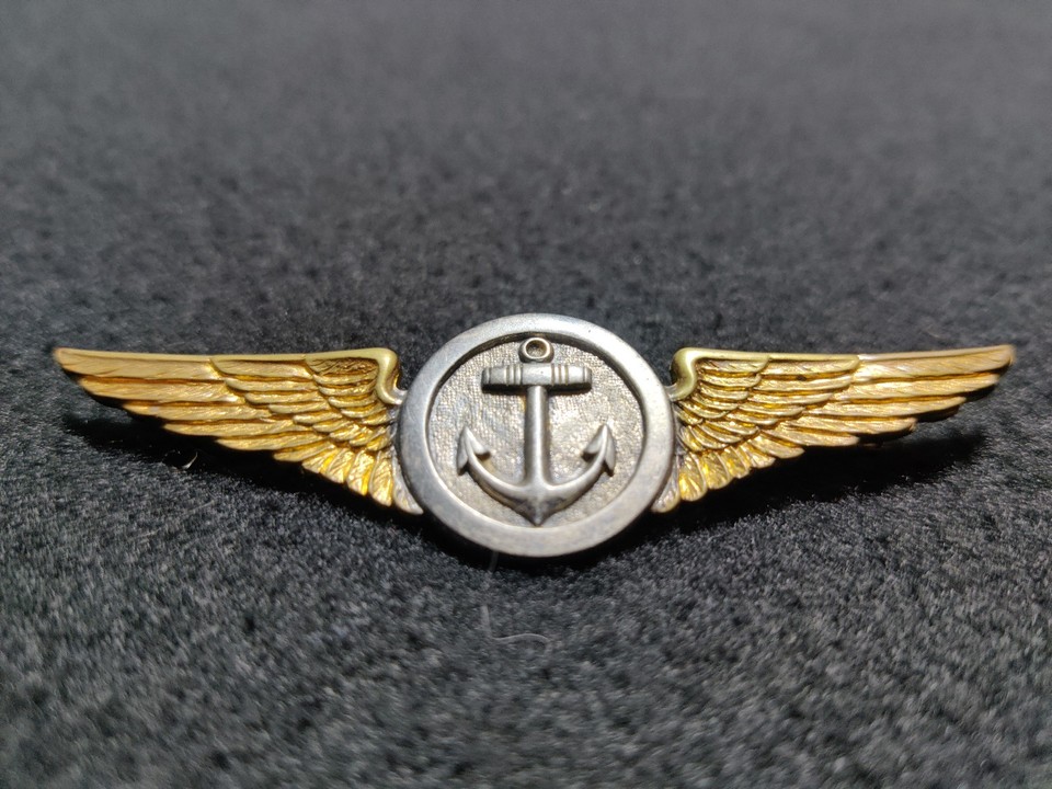 Original WW2 Interwar USN US Navy Naval Observer Wings Vanguard 3-inch ...