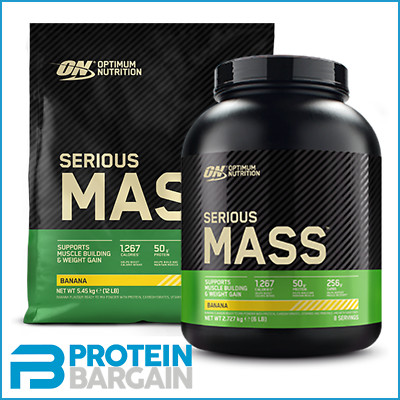 Optimum Nutrition Serious Mass 2.7KG / 5.4kg Weight Gainer Mass Gainer ...