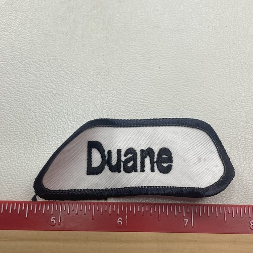 Vtg Rough Shape (Curling) Name DUANE Patch K002 | eBay