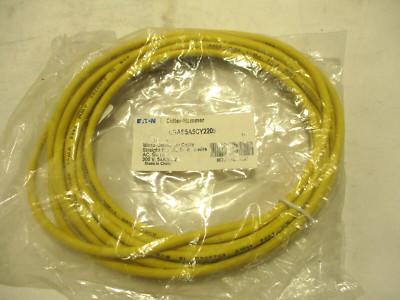 NEW EATON/CUTLER-HAMMER CSAS5ACY2205 CORDSET STRAIGHT MICRO CONNECTOR ...