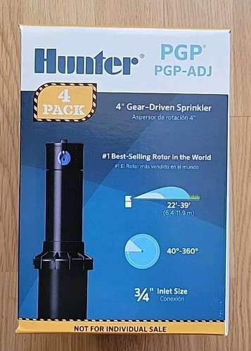 Hunter RTPGP-ADJB30-X4 Rotary PGP Gear-Drive Rotor Sprinkler, 3GPM ...