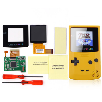 2.2" High Light GBC Backlight LCD Screen Kit+Shell For Nintendo Game ...