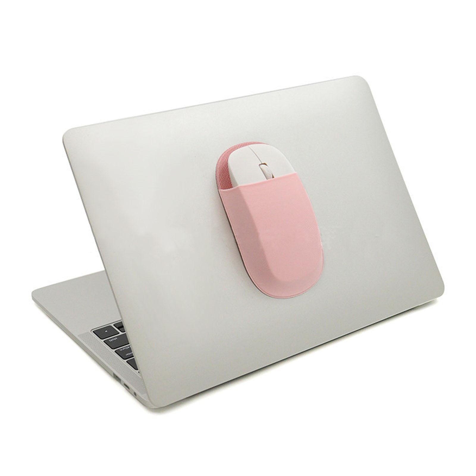 Universal Reusable Adhesive Stick-On Mouse Pouch Elastic Mouse Holder ...