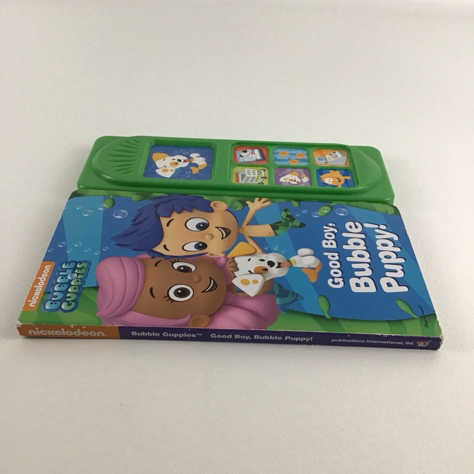 Nickelodeon Bubble Guppies Play A Sound Talking Book Good Boy Bubble ...