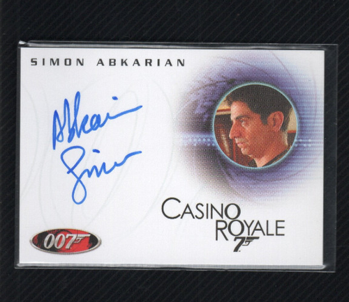 The Complete James Bond Autograph Auto Card A76 Simon Abkarian as ...