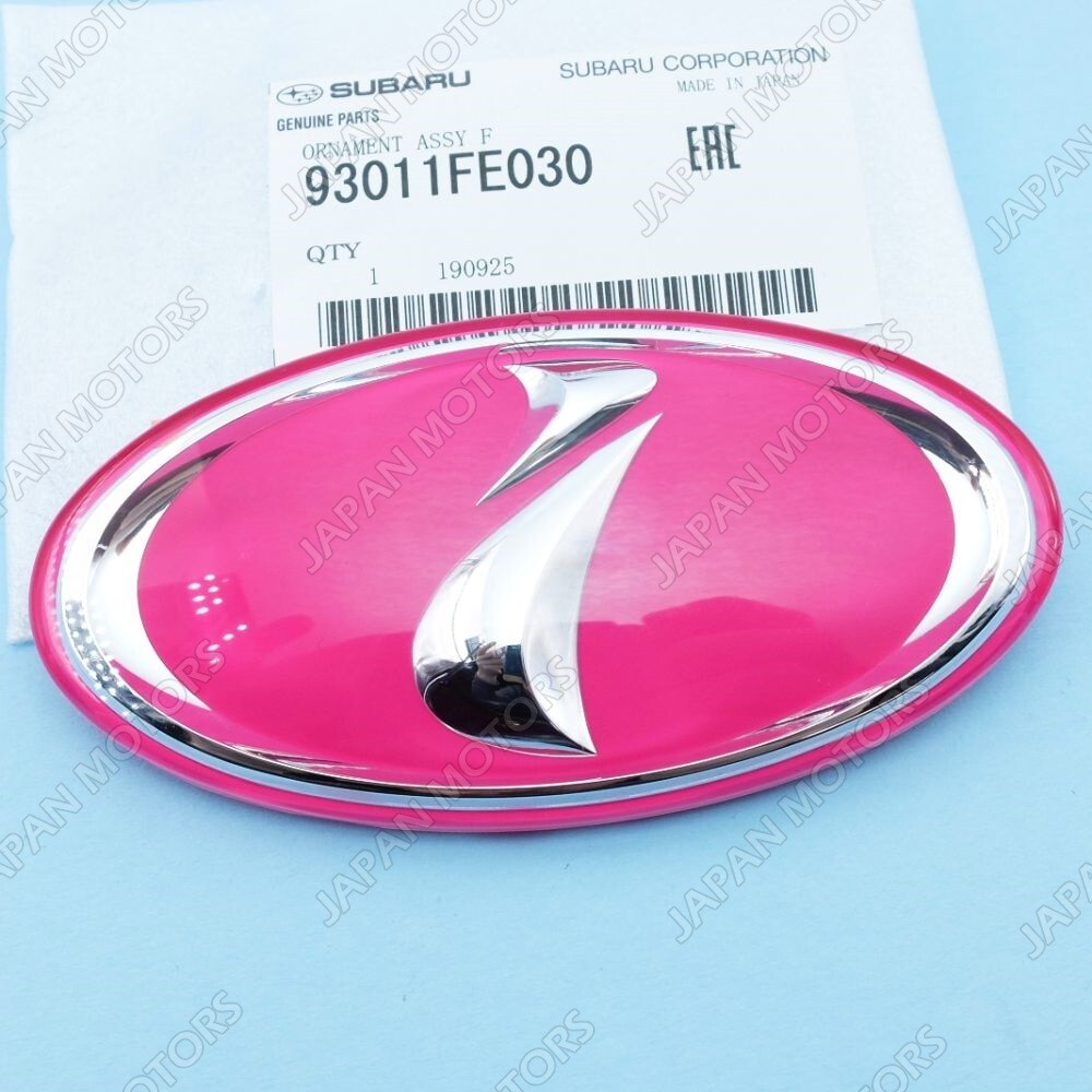 GENUINE Subaru Impreza WRX STi Pink "i" Front Ornament Grill Emblem ...
