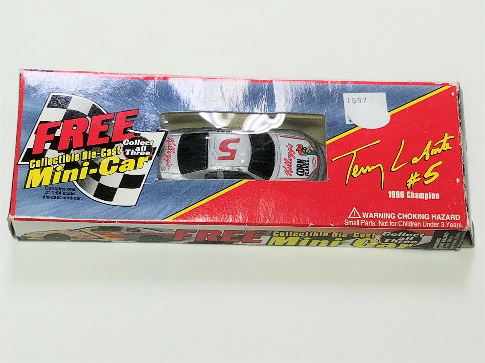 1997 Kelloggs Racing Cereal Box Promo 1:64 #5 Terry Labonte Corn Flakes ...