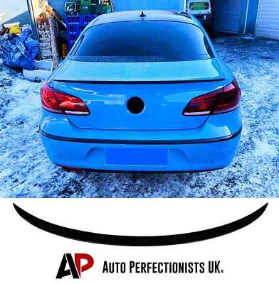 For VW Passat CC Rear Gloss Black Boot Spoiler Lip Wing Body Kit 2013 ...