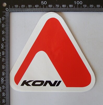 VINTAGE KONI SHOCKS AUTO SHOP CAR RACING SPONSOR PROMO STICKER DECAL ...