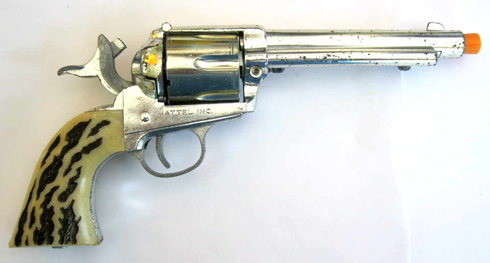 Rare Mattel Shootin' Shell Colt 45 .45 Cap Gun All Functions Work ...