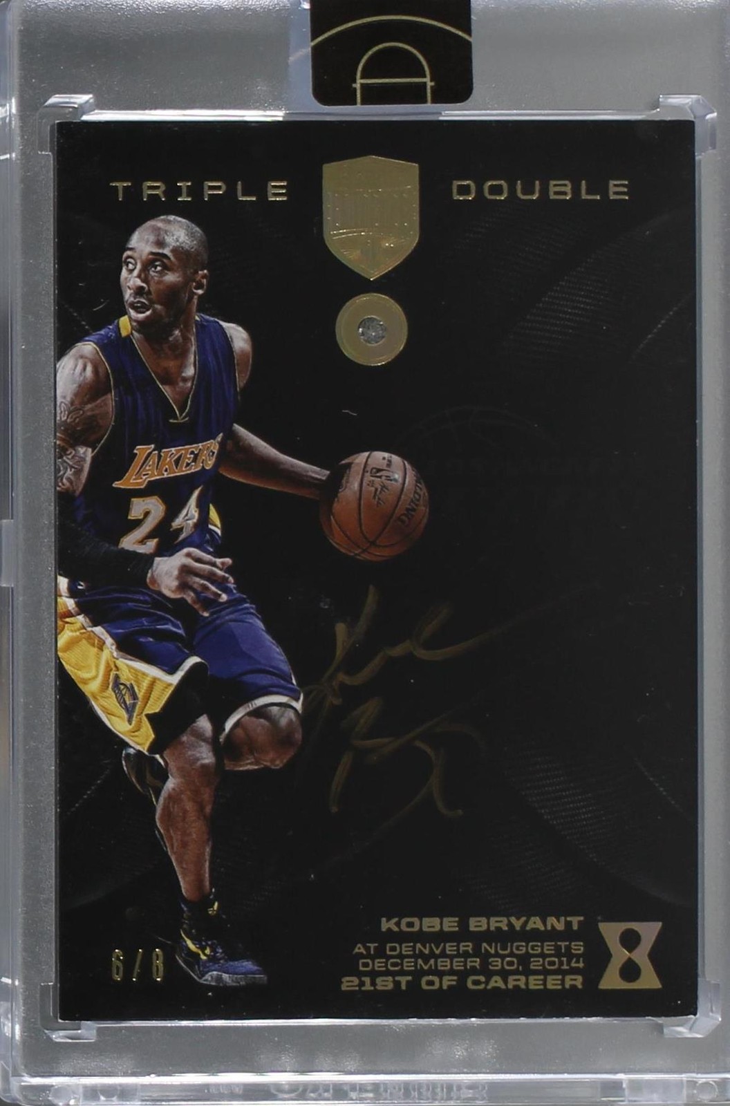 2017-18 Panini Kobe Eminence - Triple Double Autograph Kobe Bryant #21 ...