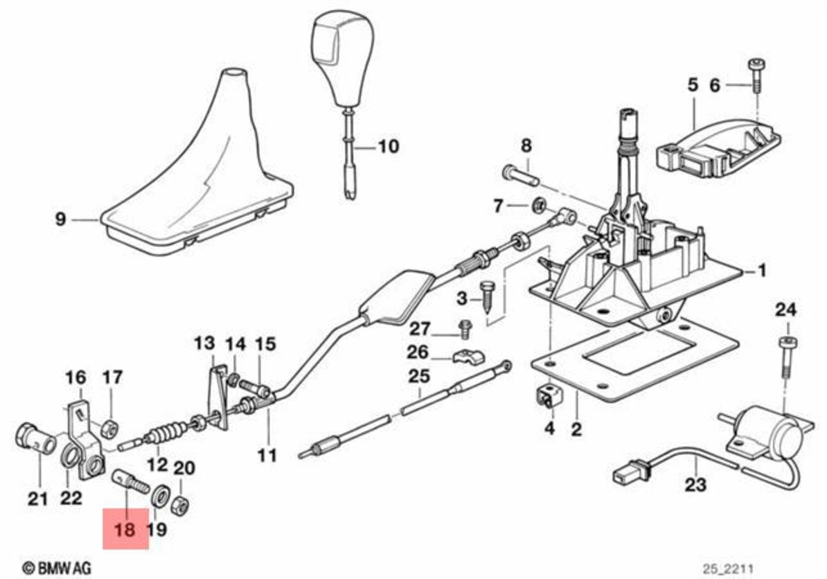 Genuine BMW E23 E24 E28 E30 E31 E32 E34 325ix 518i 520i 524td Pin 25161215111 | eBay