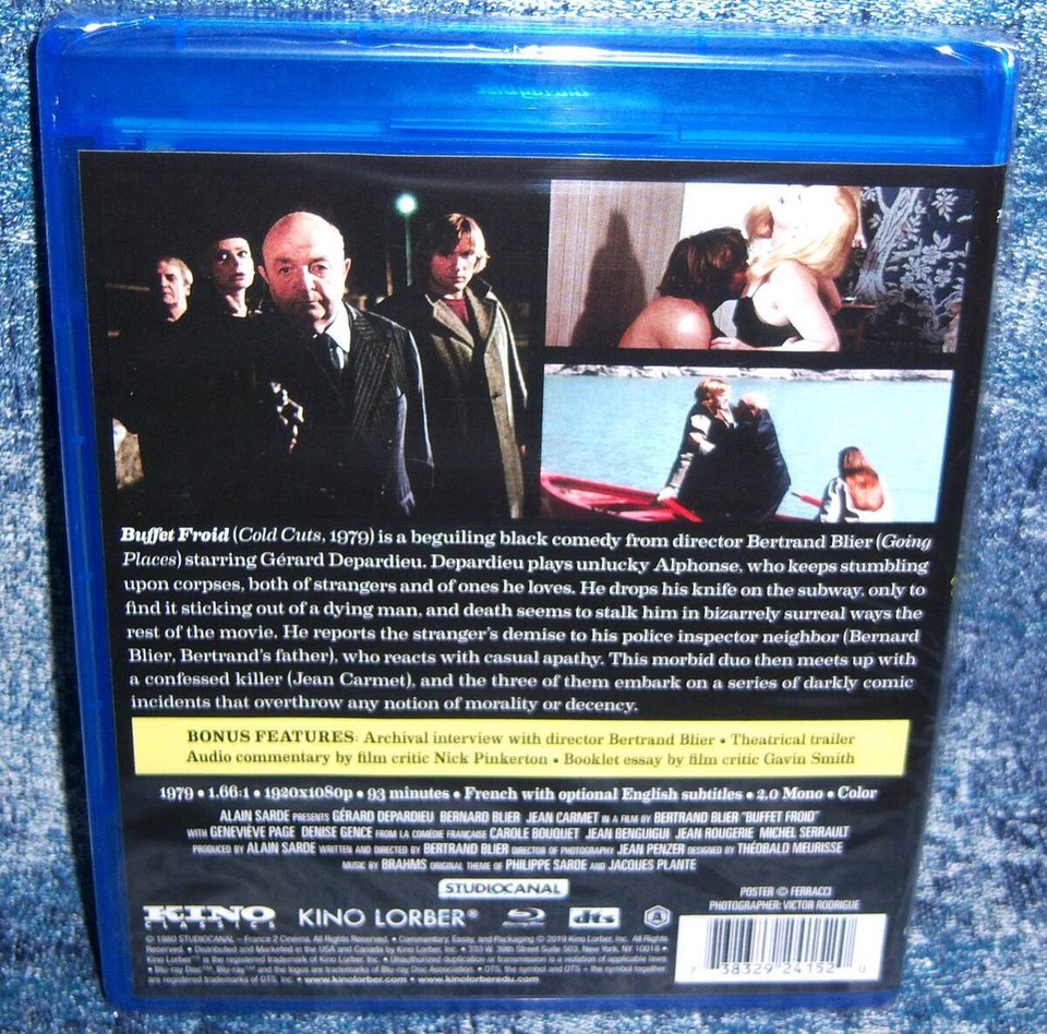 NEW RARE OOP KINO GERARD DEPARDIEU BUFFET FROID FRENCH MOVIE BLU RAY ...