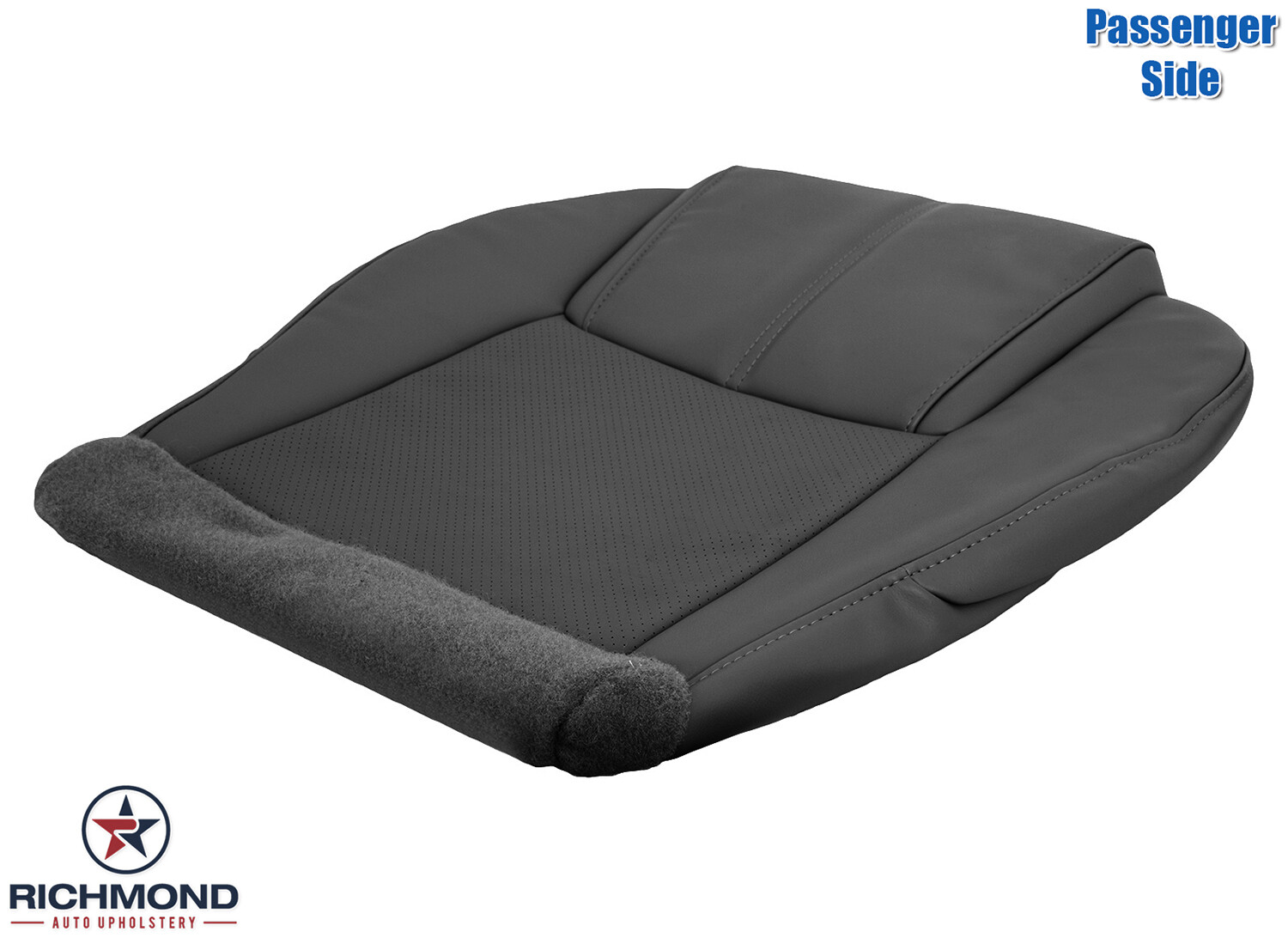 For 07 08 Jeep Commander-Passenger Side Bottom Leather Seat Cover Dark ...