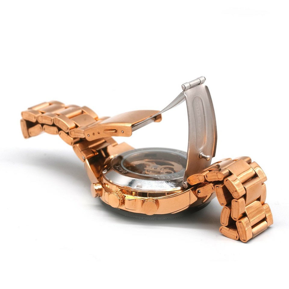 Mechanical Watch: King of the Club Black, Gold on Gold. USA Shipping ...