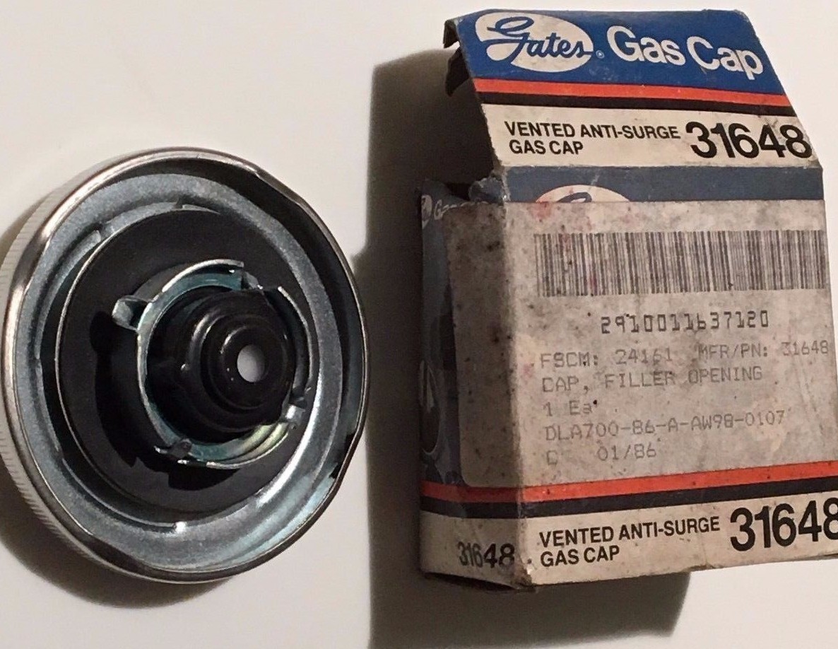 VENTED ANTI-SURGE GAS CAP, ARMY SURPLUS, METAL, SHALLOW CAM, NON ...