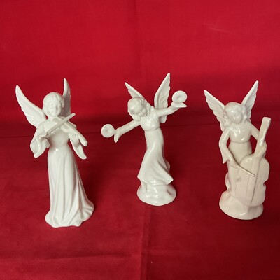 Vtg Set Of 3 Dresden Angel Porcelain Figurines Germany | eBay