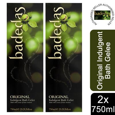 2x of 750ml Badedas Original Indulgent Bath Gelee with chestnut extract ...