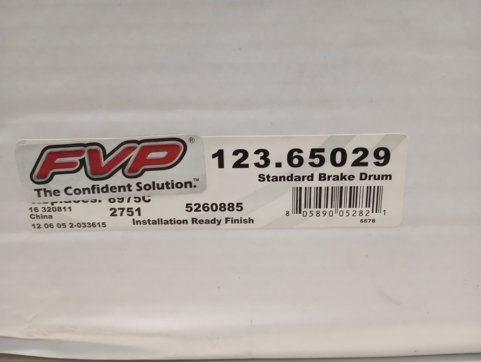 FVP 123.65029 Rear Standard Brake Drum | eBay