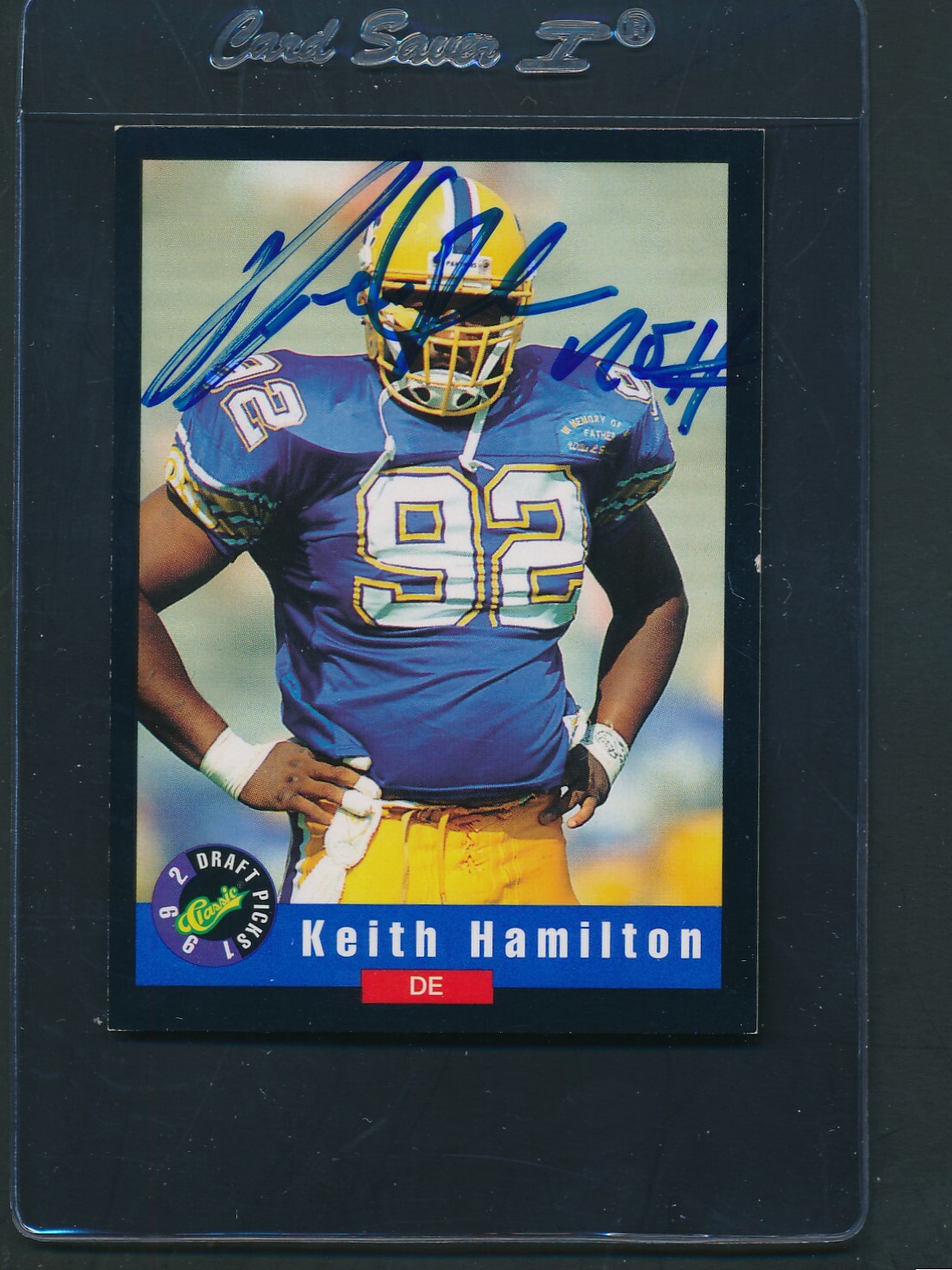1992 Classic #28 Keith Hamilton Giants Signed Auto *E3702 | eBay