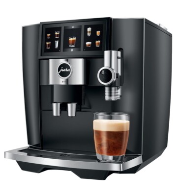 JURA J8 twin Diamond Black/White fully automatic coffee machine, free ...