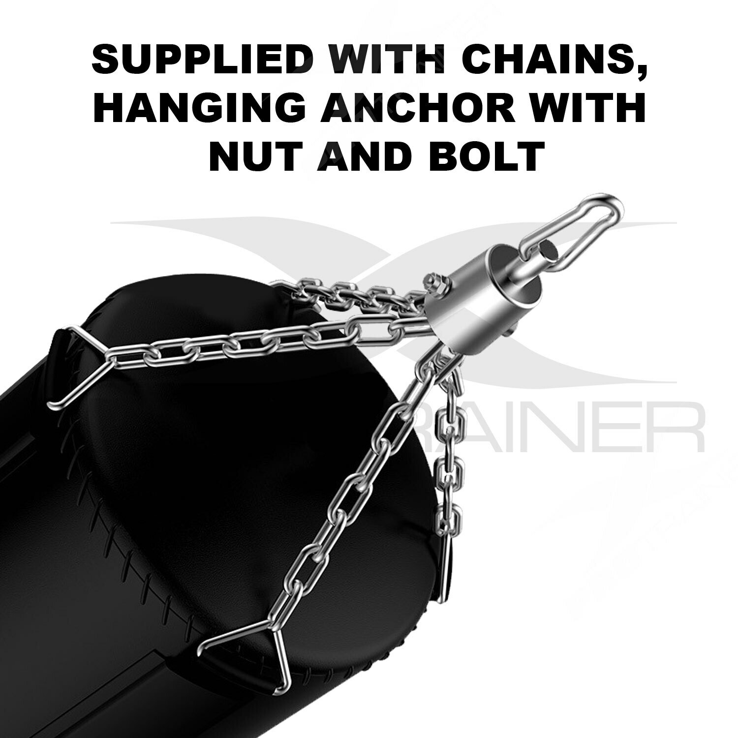 Heavy Duty Hanging Filled Training Bag MMA Boxing Martial Arts Kicking ...