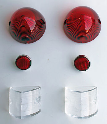 1956 Chevy 56 Bel Air Tail Light Lens KIT 6 pc One fifty Two Ten FREE ...